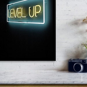 LED Light Box Framed Level Up Backlit Film 18 x 24 inch Black | Etsy