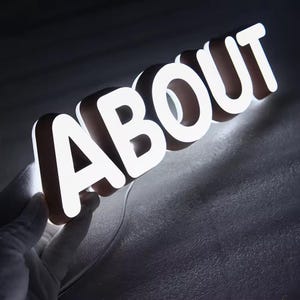 Front Lit White Acrylic Channel Letter Sign - Custom LED Illuminated ...