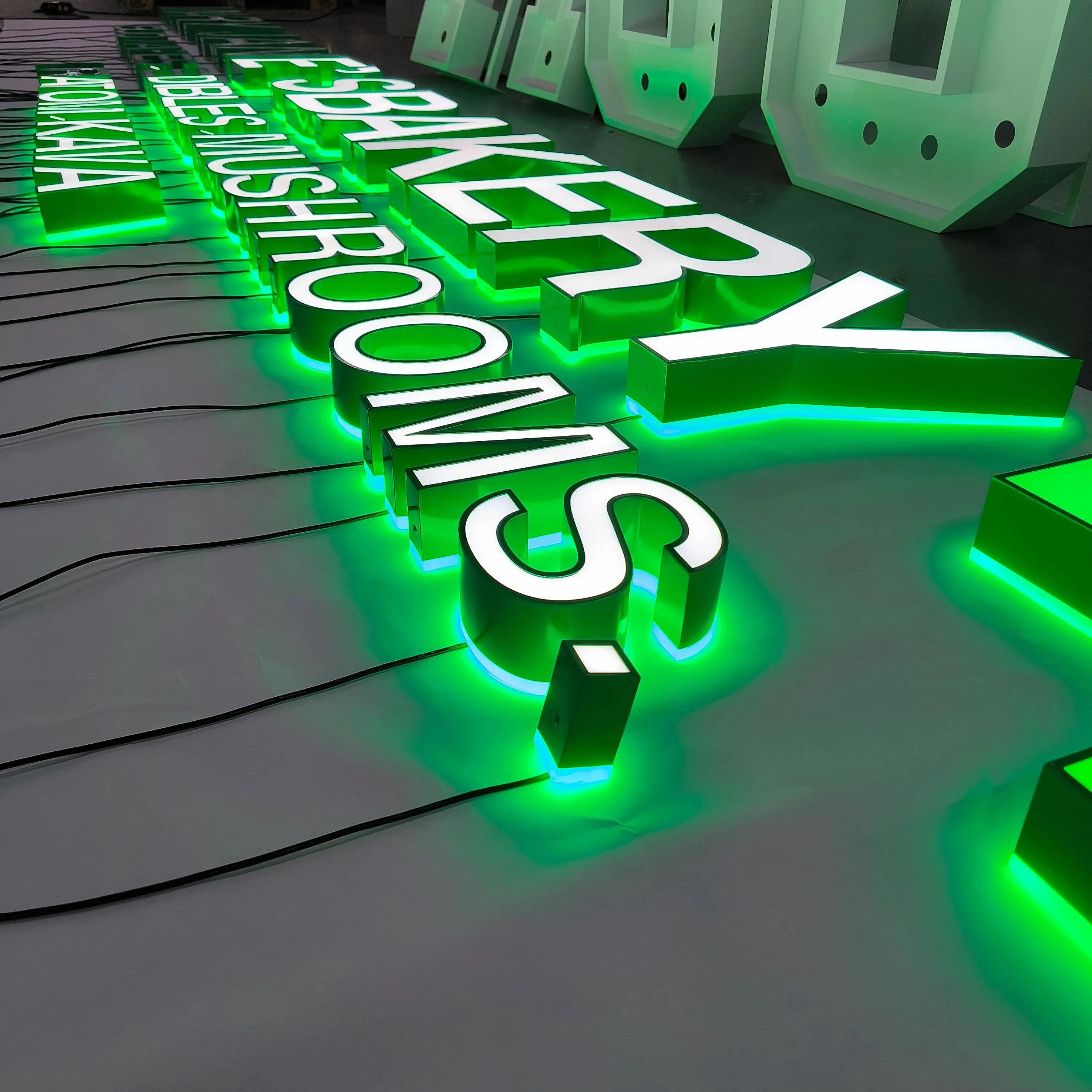 Front Lit White Acrylic Channel Letter Sign - Custom LED Illuminated ...