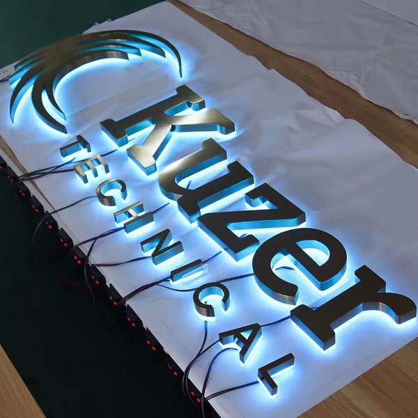 3D Letters Back Lit Glowing Impressions Tailored LED Channel Letters to ...
