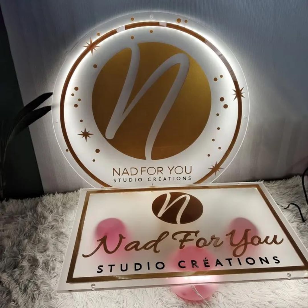 Custom Acrylic Backlit Signs for Retail Business - Personalized LED ...