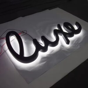 3D Letters Back Lit Glowing Impressions Tailored LED Channel Letters to ...