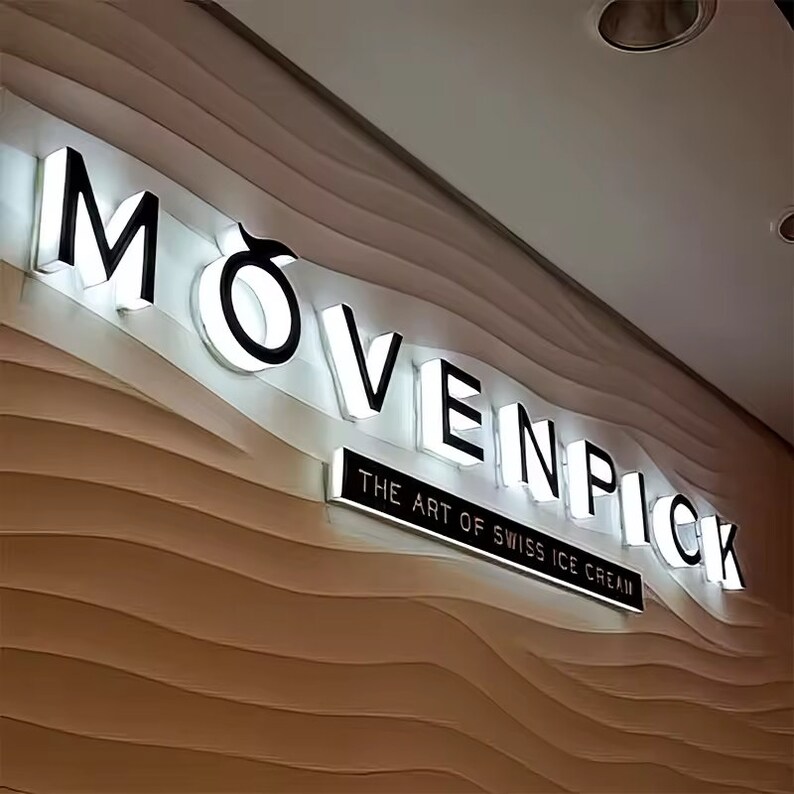 3D Letters Back Lit Glowing Impressions Tailored LED Channel Letters to ...