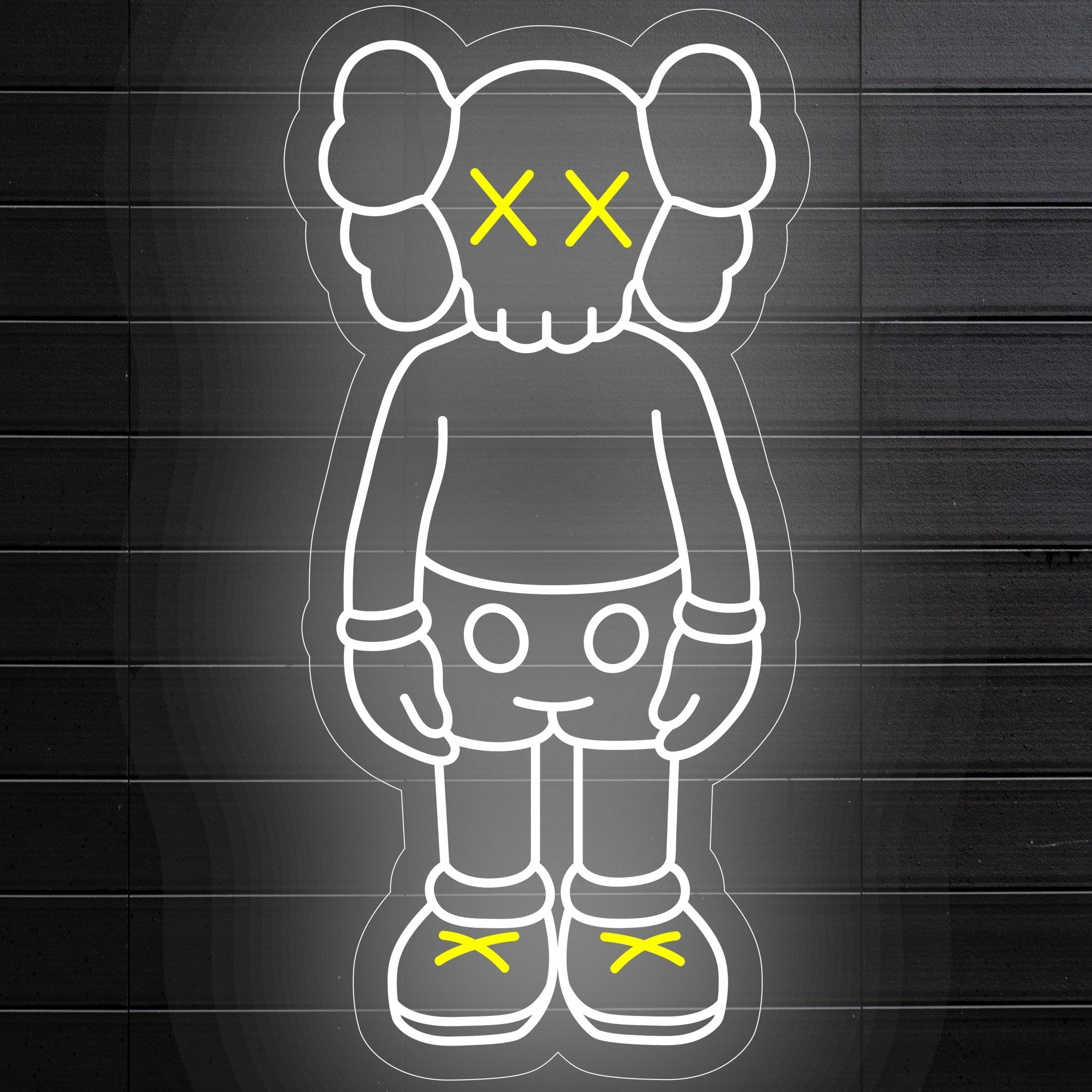 Kaws 33x15.75in. Neon Sign Aesthetic Tiktok Room Handmade Home - Etsy