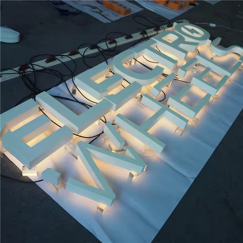3D Letters Back Lit Glowing Impressions Tailored LED Channel Letters to ...
