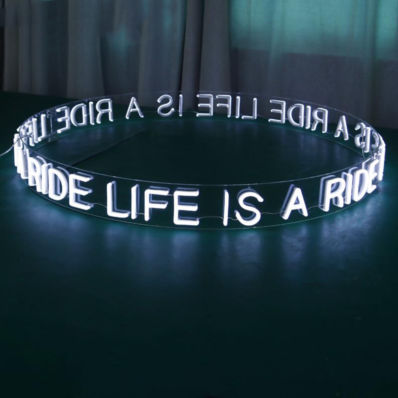 LED Neon Chandelier Modern Ceiling Light for Trade Show Booths Exhibit ...