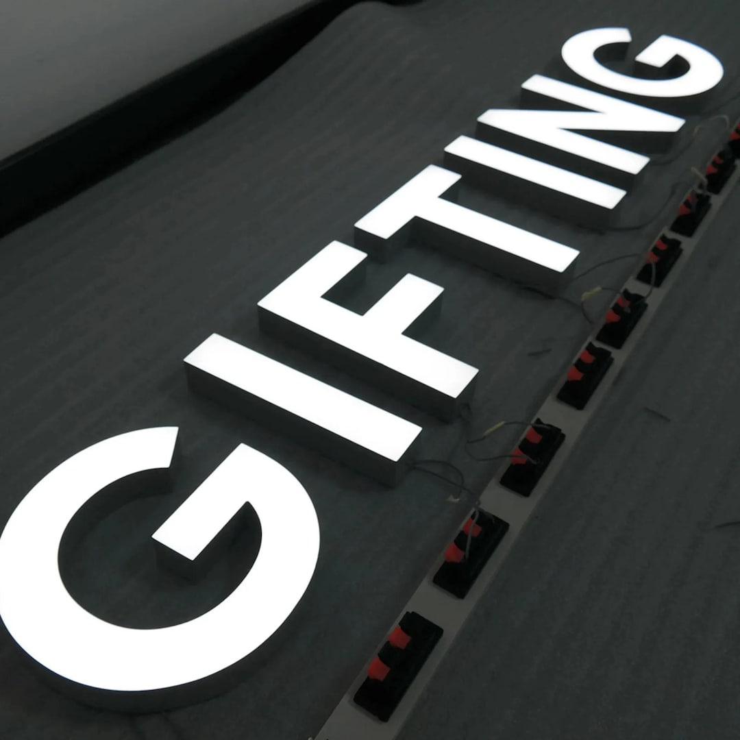 Personalized Front Lit White Acrylic Channel Letter Sign - Bright ...
