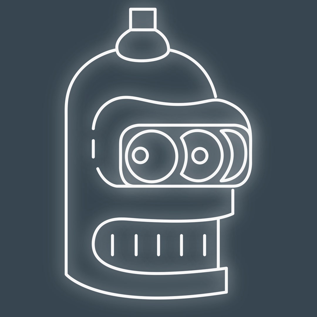 Futurama Bender 24x36 In. Neon Sign Aesthetic Tiktok Room Handmade Home ...