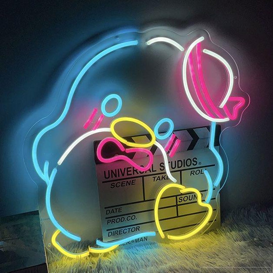 Penguin Sanrio Tuxedo Sam Neon LED Sign Custom Light up Wall Art Cute ...