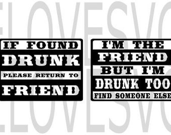 Drunk Friends Svg | Etsy