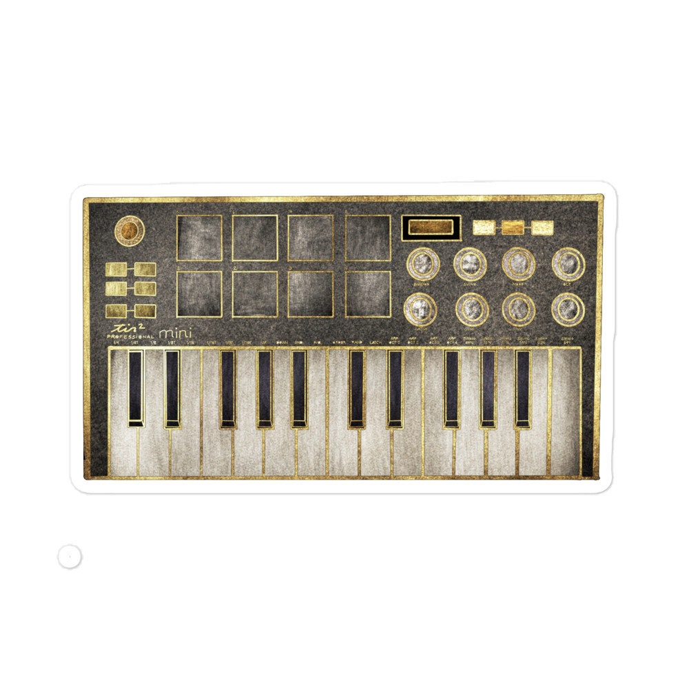 Electric Keyboard Sticker - Etsy