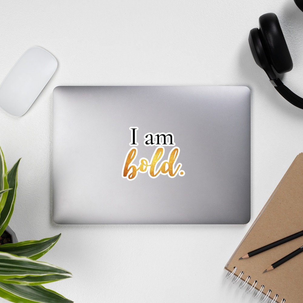 I Am Bold Affirmation Sticker - Etsy