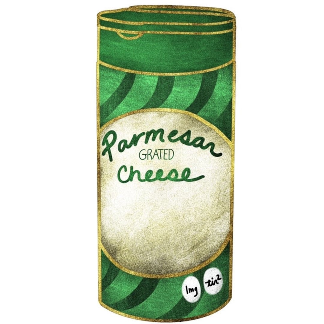 Parmesan Cheese Sticker - Etsy