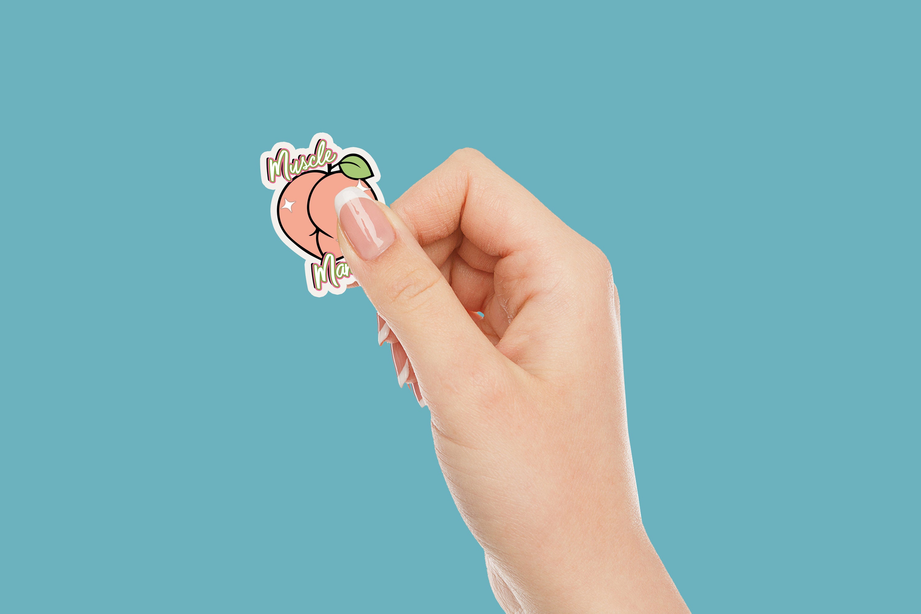 Muscle Mami Peach Butt SVG: Workout Lifting Design (digital Download ...