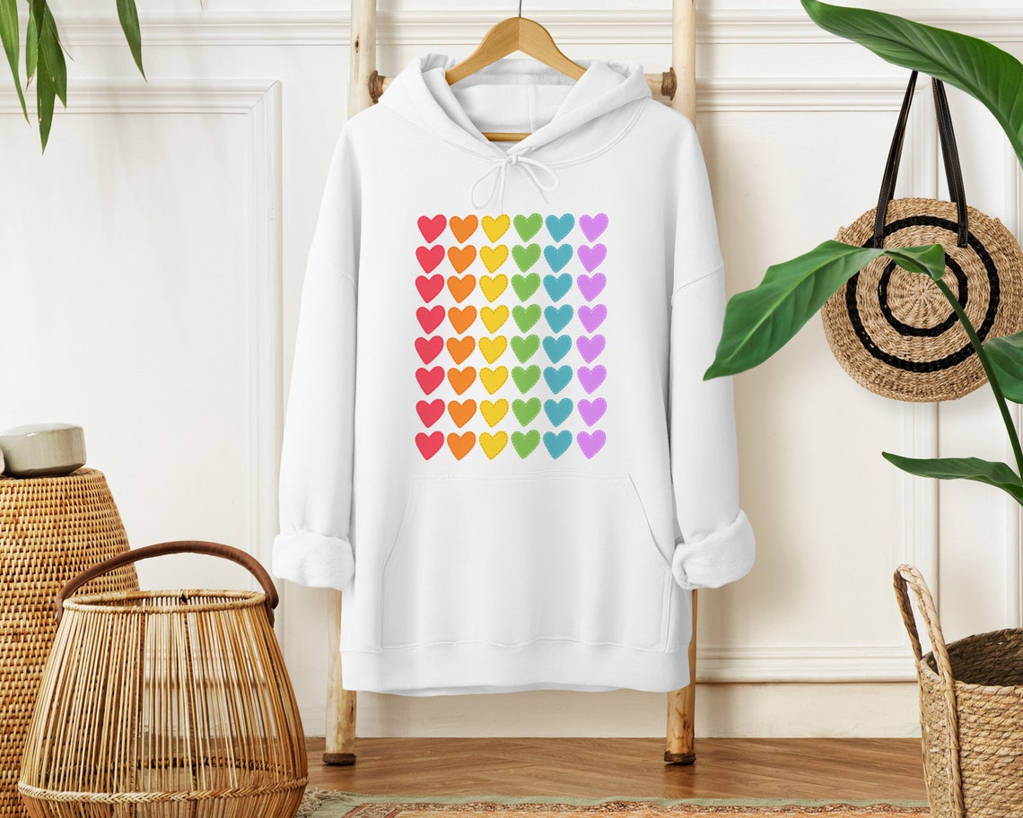 Colorful Heart Svg, Heart Svg, Hand Drawn Heart Svg, Rainbow Svg ...