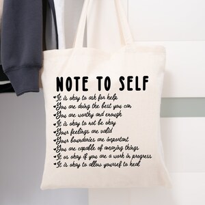 Note to Self SVG, Mental Health Reminders SVG, Love Yourself Svg, Its ...