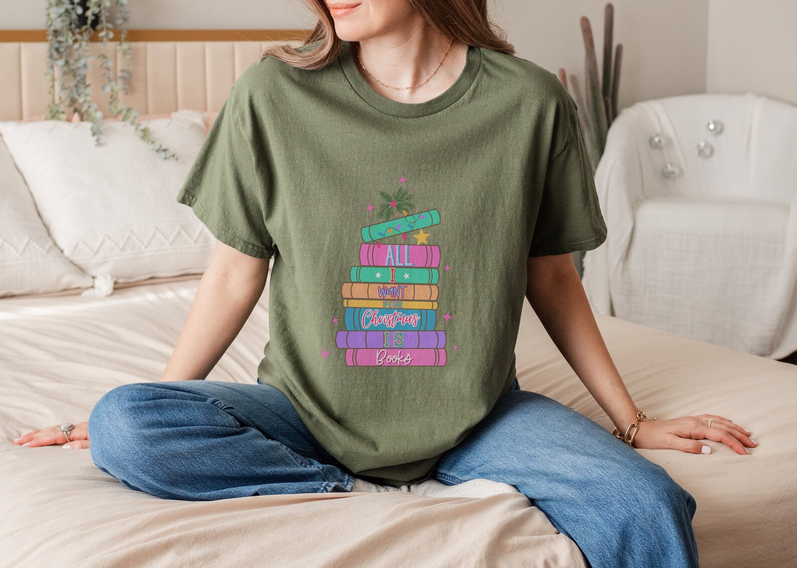Christmas Book Lover SVG: All I Want for Christmas is Books (digital ...