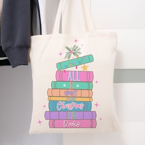 Christmas Book Lover SVG: All I Want for Christmas is Books (digital ...
