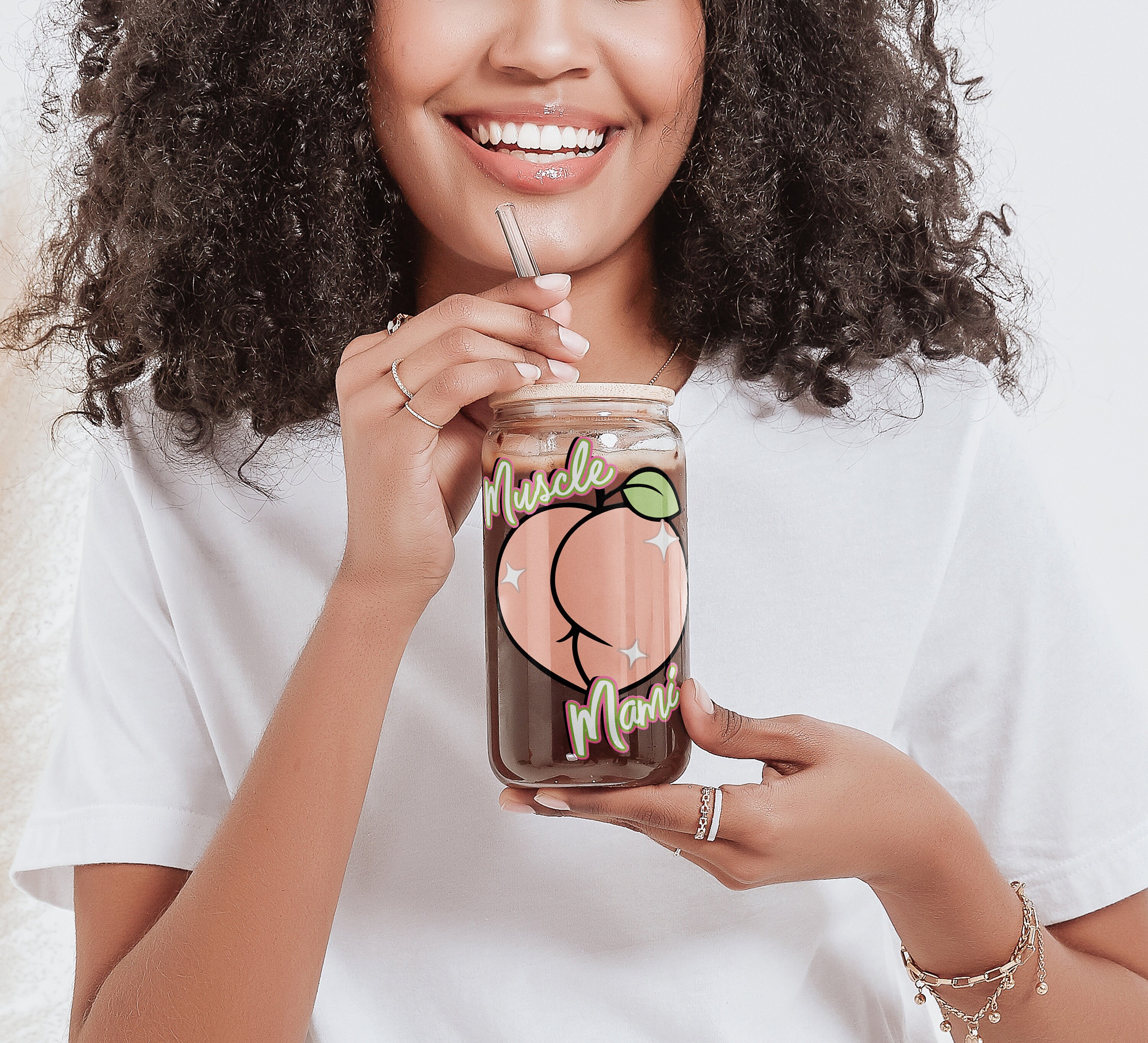 Muscle Mami Peach Butt SVG: Workout Lifting Design (digital Download ...