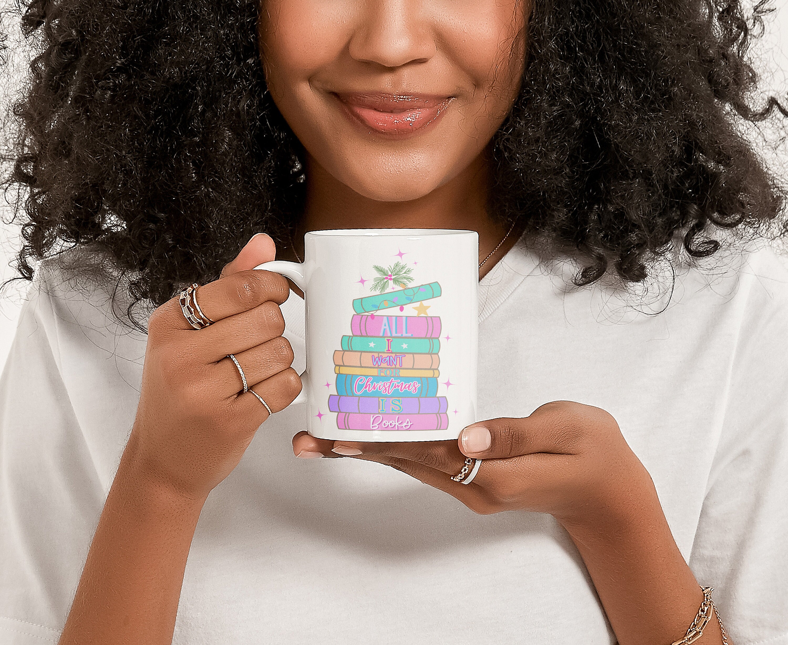 Christmas Book Lover SVG: All I Want for Christmas is Books (digital ...