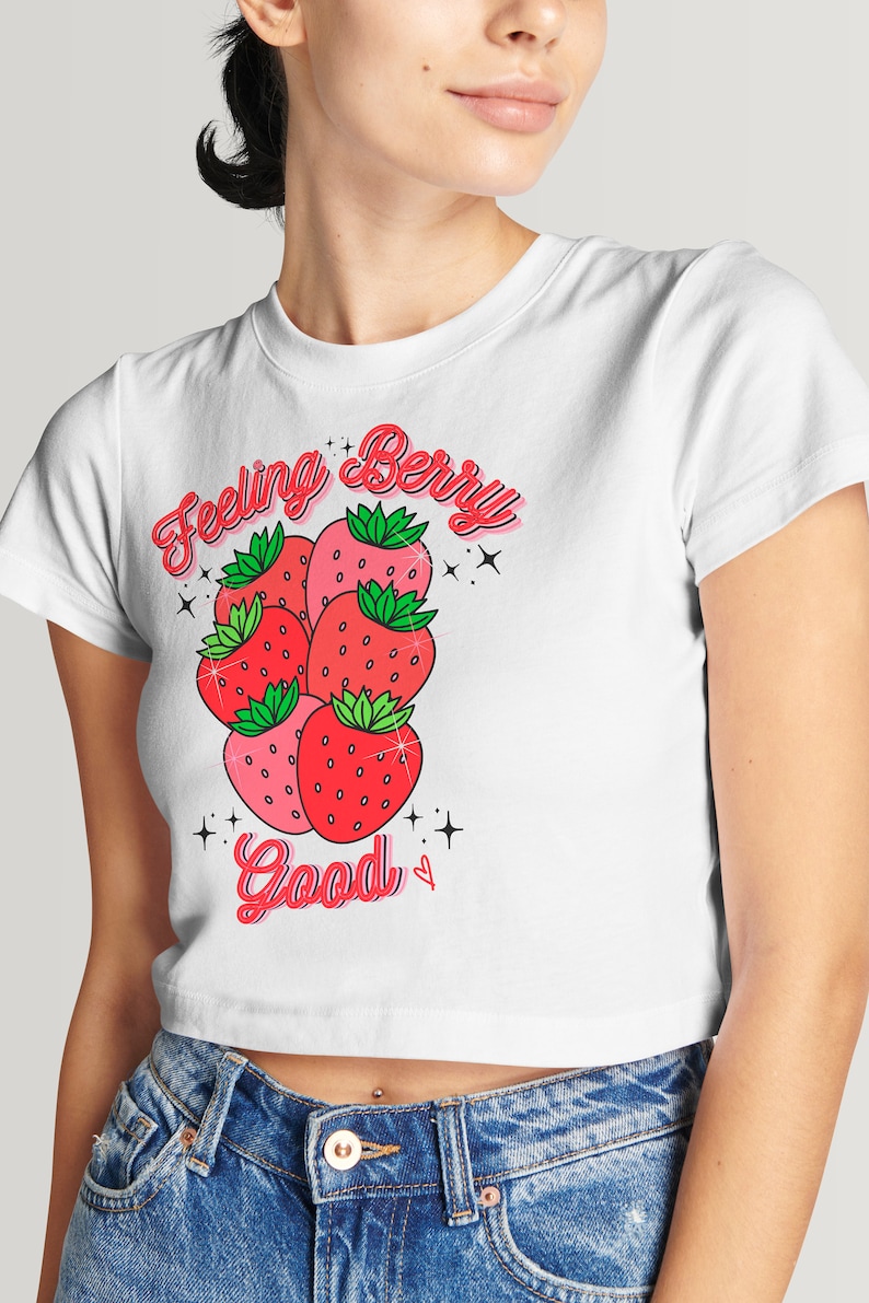 Feeling Berry Good Strawberry PNG SVG, Sublimation Design (digital ...