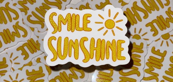 Smile Sunshine Sticker - Etsy