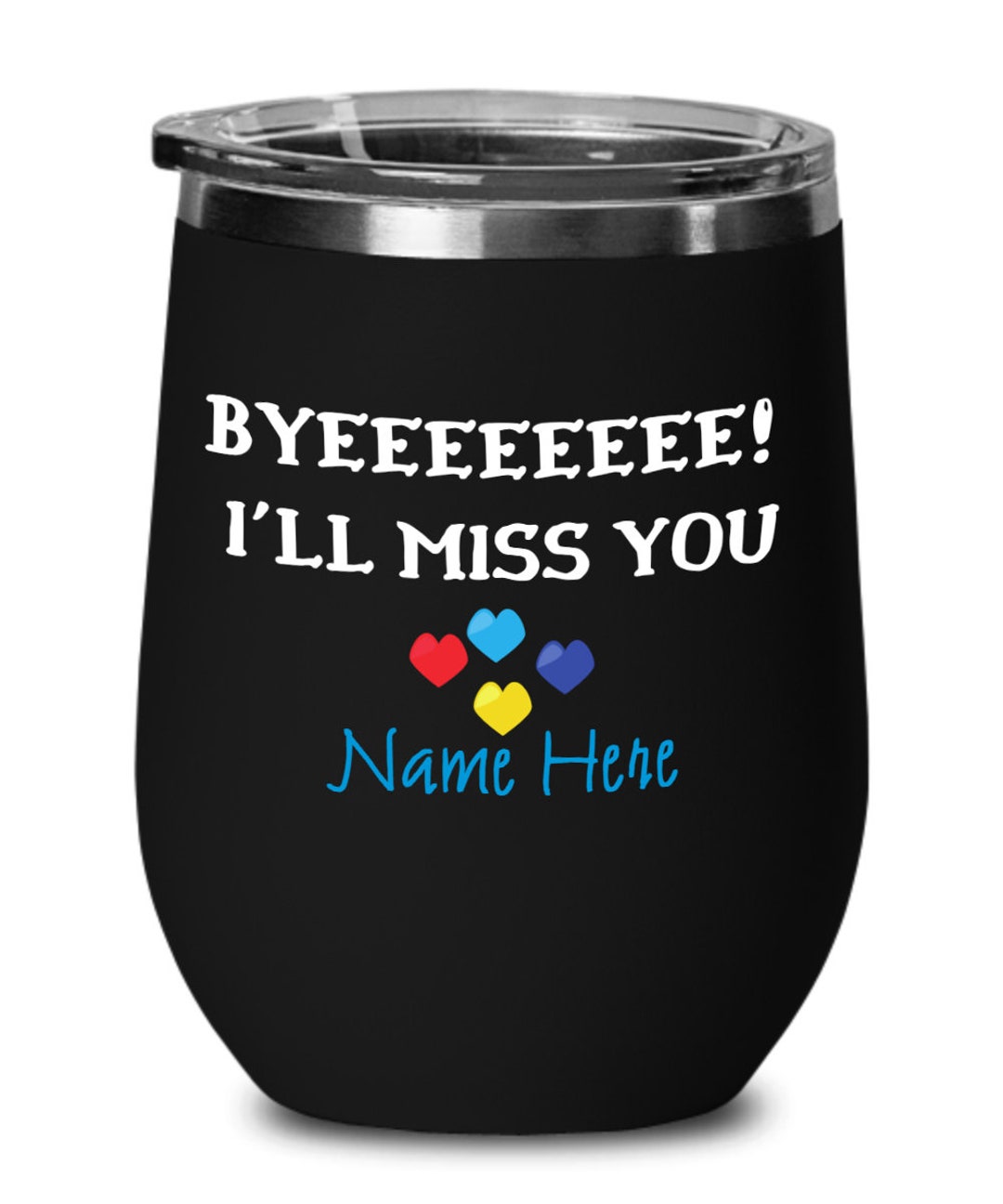 Bye I'll Miss You Leaving Mug Goodbye Mug New Job Wine - Etsy