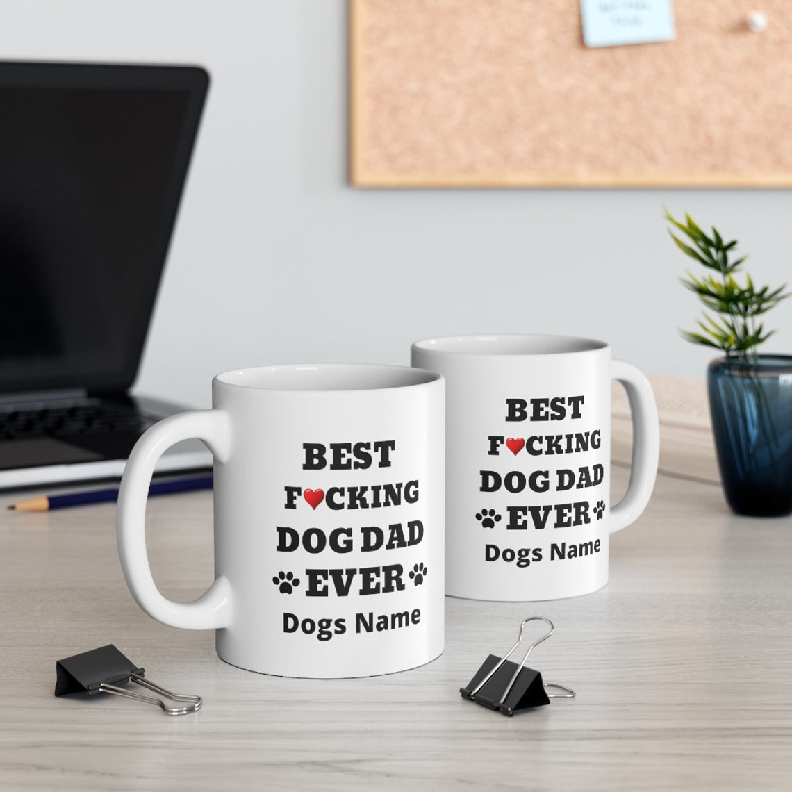 Custom Dog Mug, Dog Dad Mug, Best Dog Dad Ever Mug, Dog Dad Coffee Cup ...