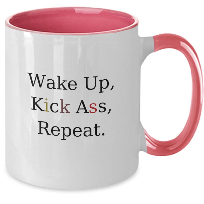 Wake up Kick Ass - Etsy