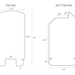 7ft 11in Top & Bottom Rail Set for Flat Sawn Balusters - Cypress Select ...