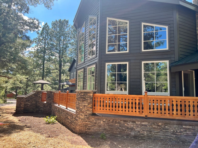 27.5in Swiss Chalet Flat-sawn Porch/deck Baluster - Swiss Alpine ...