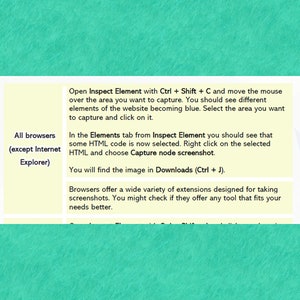 Screenshot Tools Cheat Sheet Screenshot Windows 10 Software - Etsy