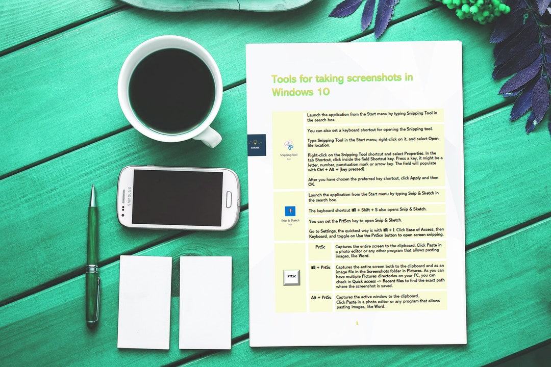 Screenshot Tools Cheat Sheet Screenshot Windows 10 Software - Etsy