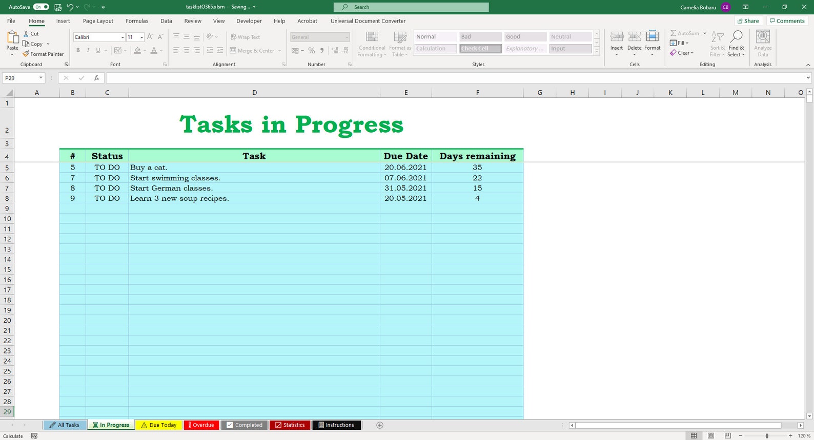 Personal Calculator for Your Progress Task List Tracker - Etsy