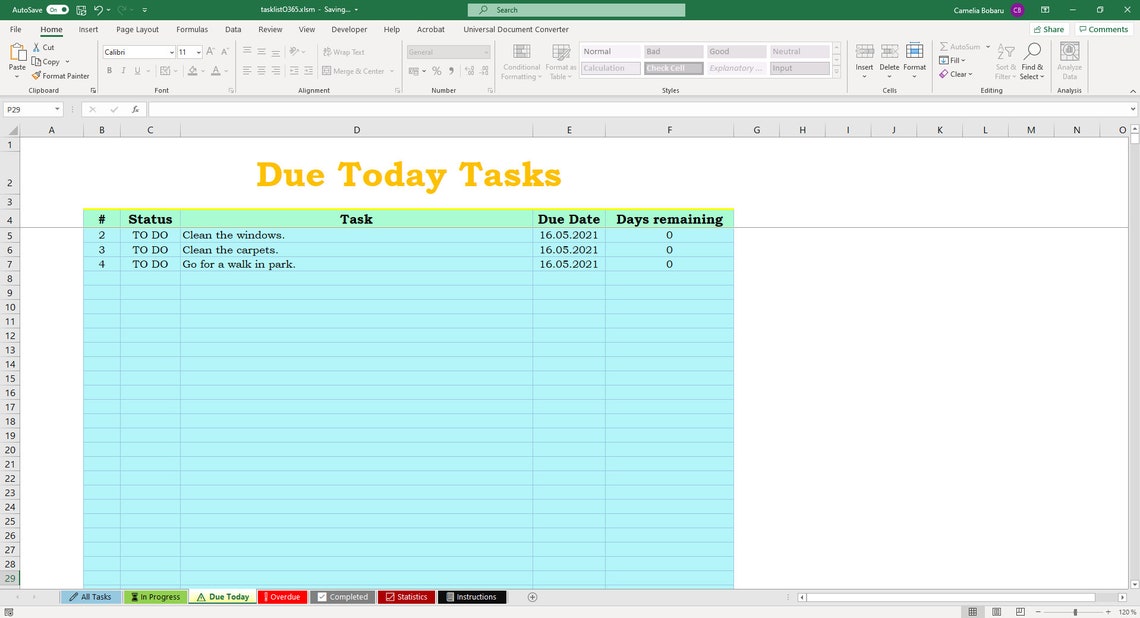 Personal Calculator for Your Progress Task List Tracker - Etsy