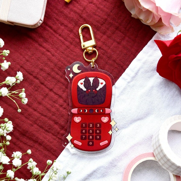 Flip Phone Acrylic Keychain - Etsy