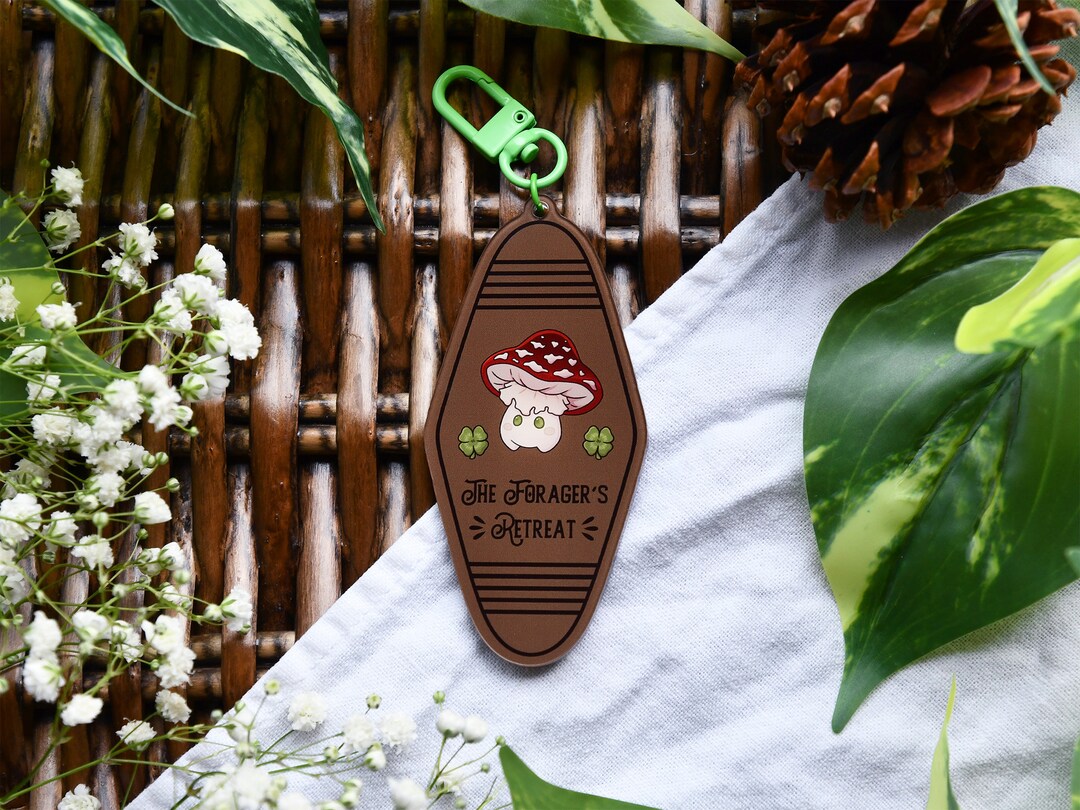 Forager's Retreat Motel Keychain Mushroom Art Mushroom Accessories ...