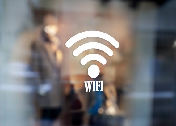 Wifi Decal Wi-fi Decal Wifi Decal for Businesses for | Etsy