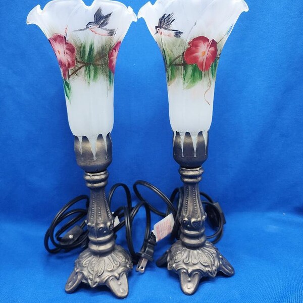 Vintage Hummingbird Lamp - Etsy