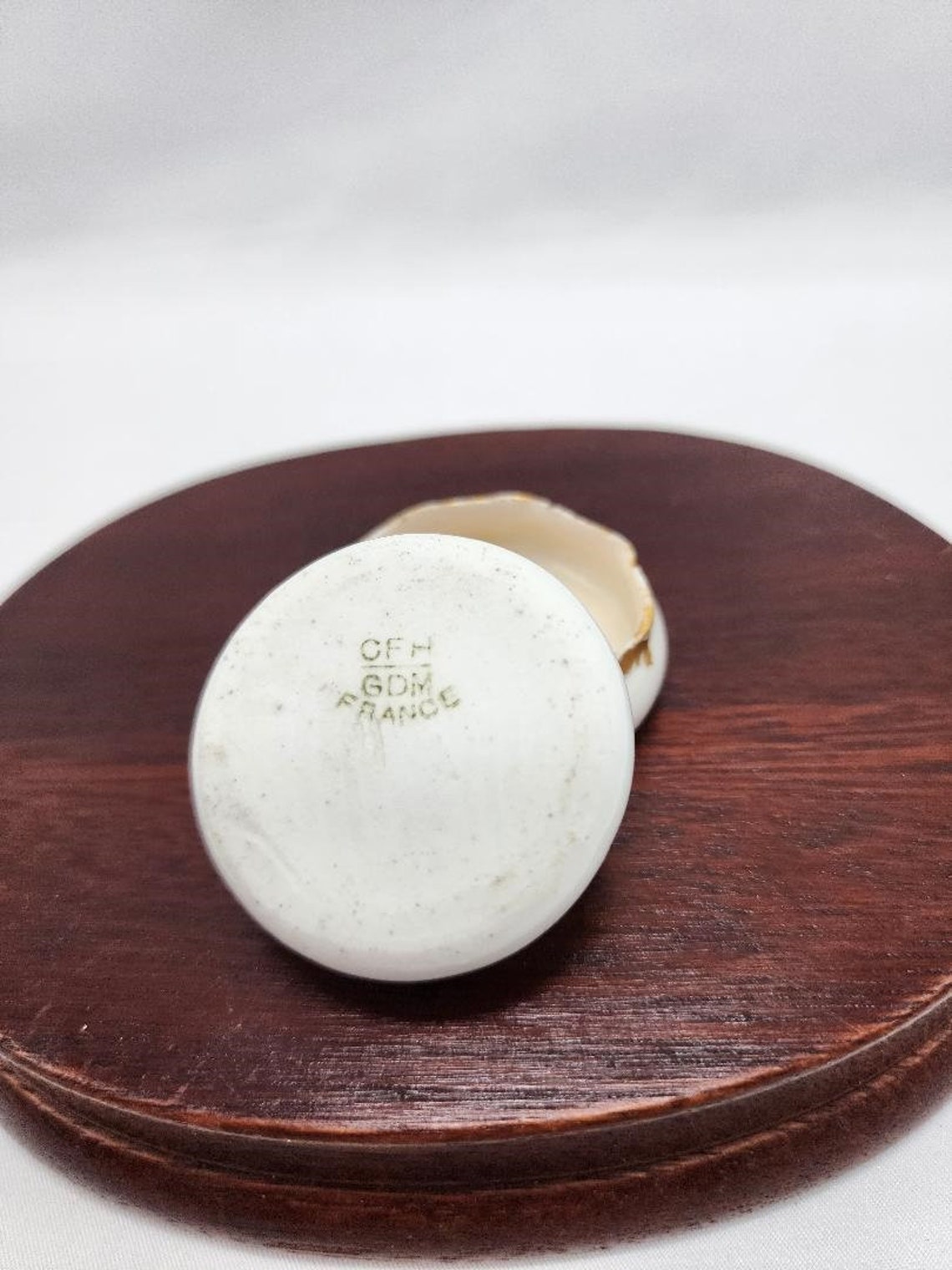 Vintage Porcelain Salt Serving Dishes With Gold Trim From - Etsy