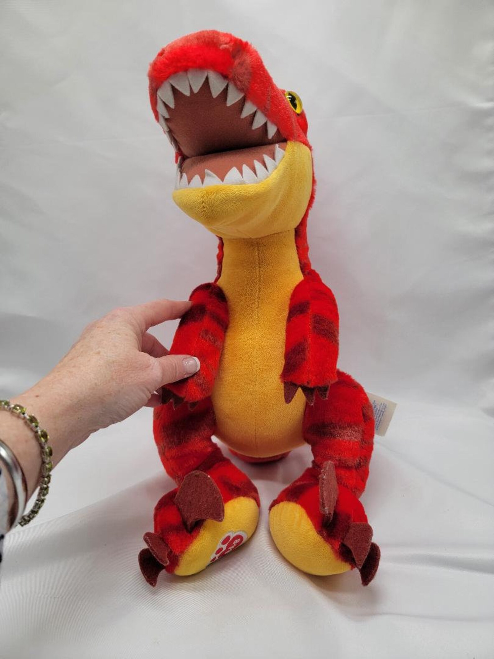 B.A.B. Red Raptor Dino - Etsy