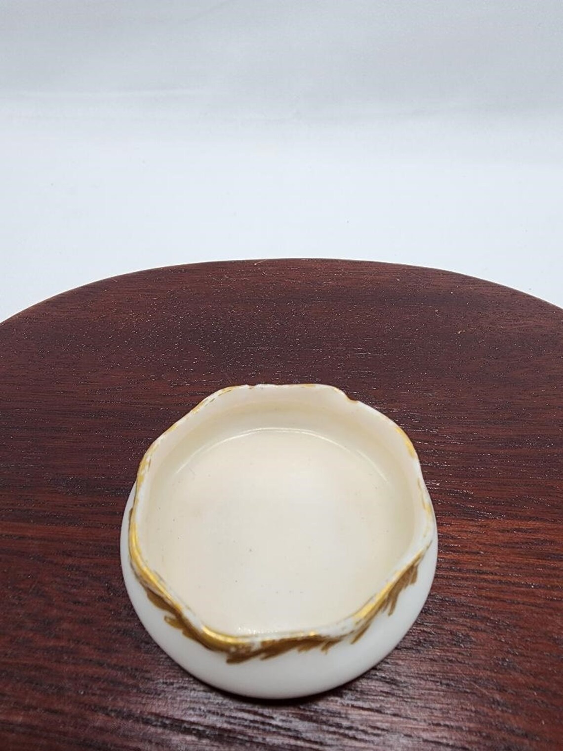 Vintage Porcelain Salt Serving Dishes With Gold Trim From - Etsy