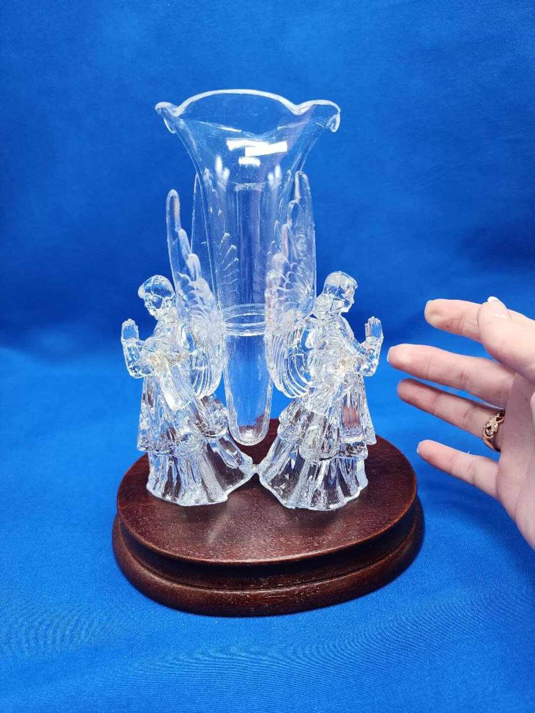 Vintage Plastic Angel Bud Vase Holder - Etsy