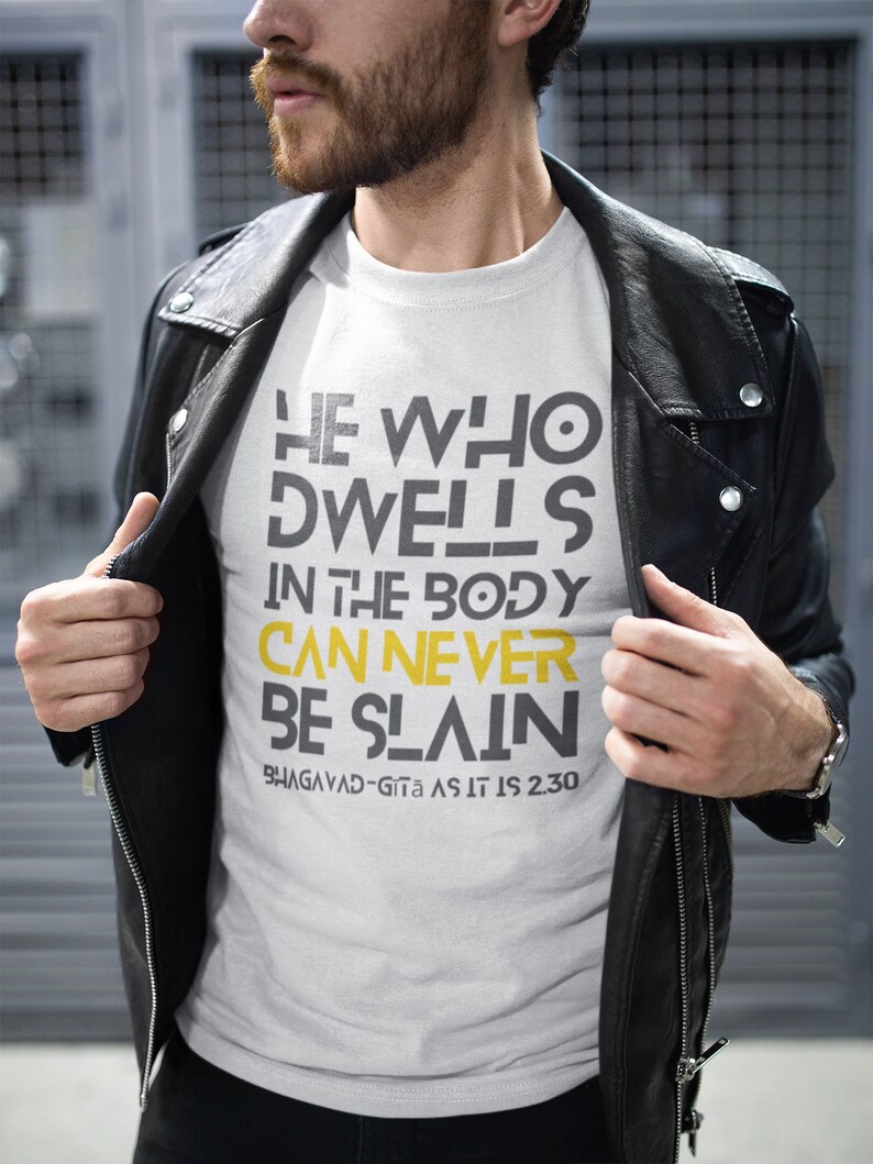 100% Organic Cotton - Bhagavad Gita Quote - Unisex T-shirt - Etsy