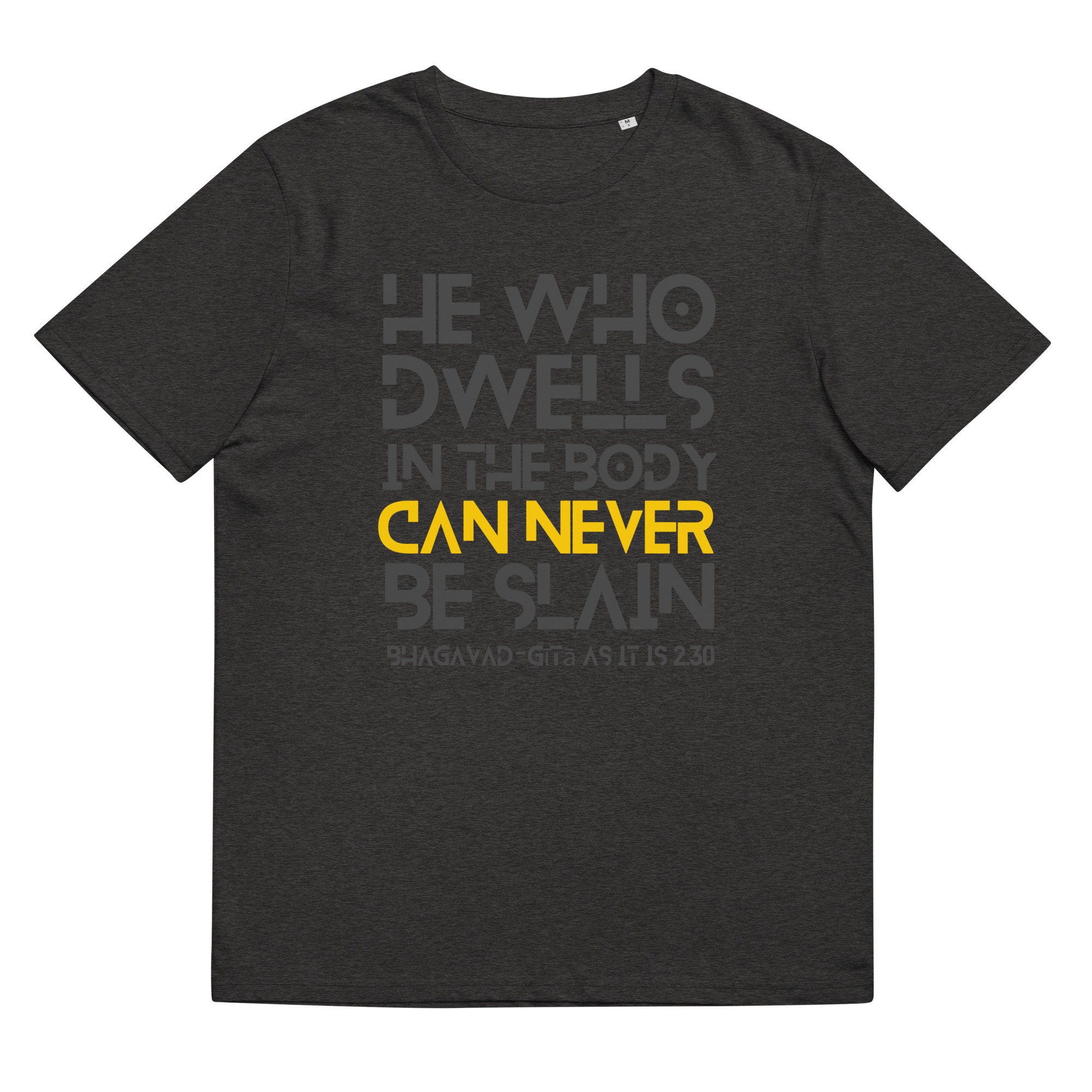 100% Organic Cotton - Bhagavad Gita Quote - Unisex T-shirt - Etsy