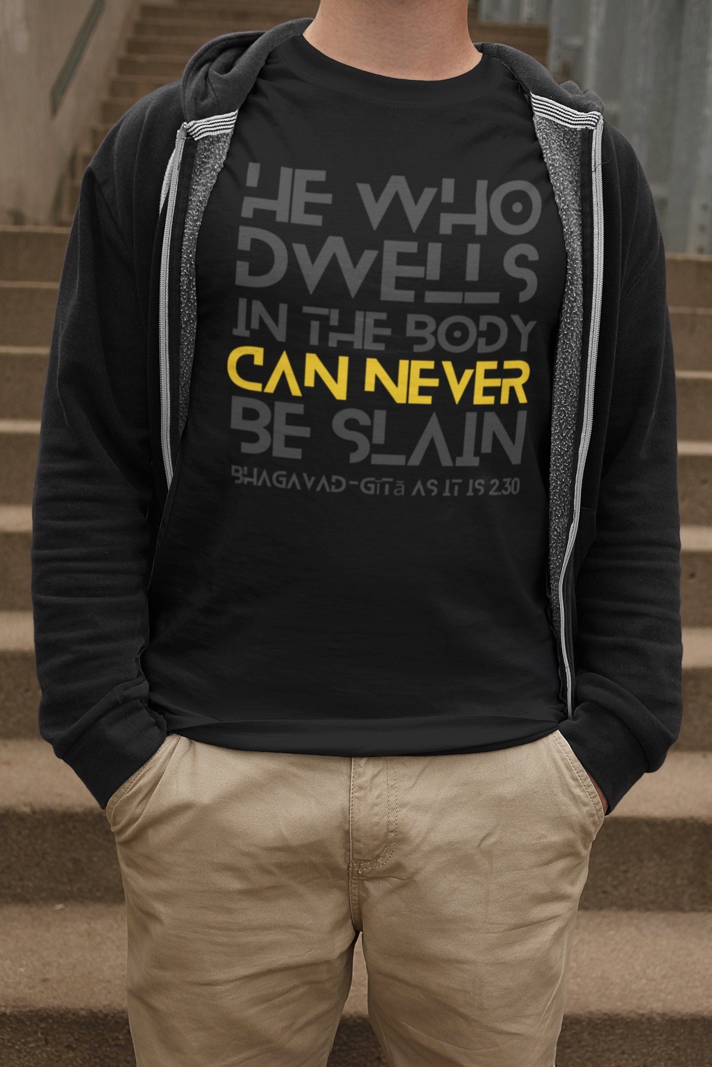 100% Organic Cotton Bhagavad Gita Quote Unisex T-shirt - Etsy