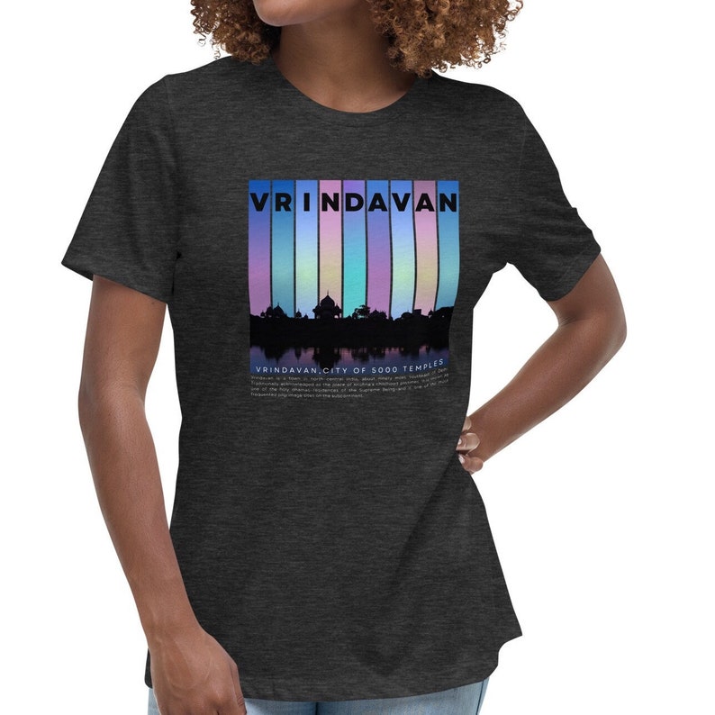 Gradient Colors of Vrindavan - Women's Relaxed T-shirt - Etsy