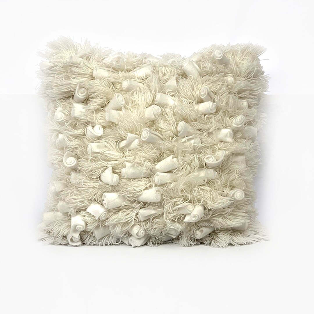 Angel Hair Curls Pillow-ivory - Etsy
