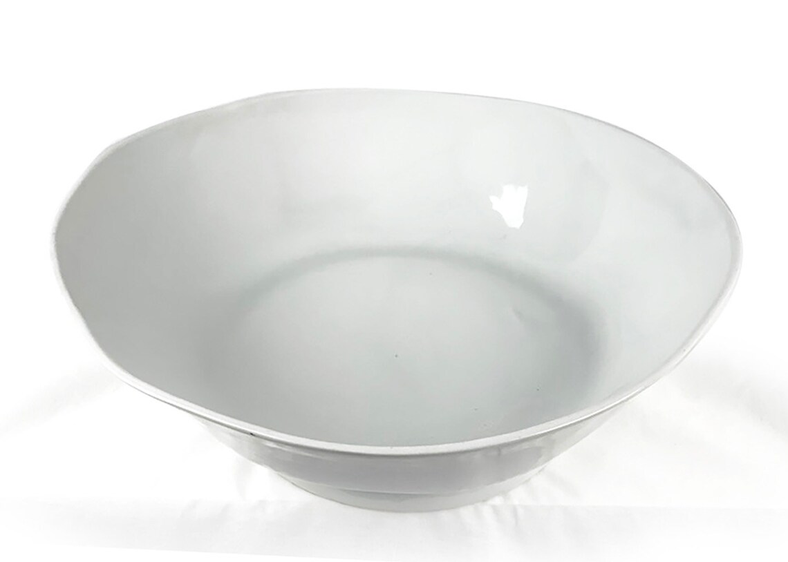 Large Handmade White Ceramic Bowl - Etsy.de