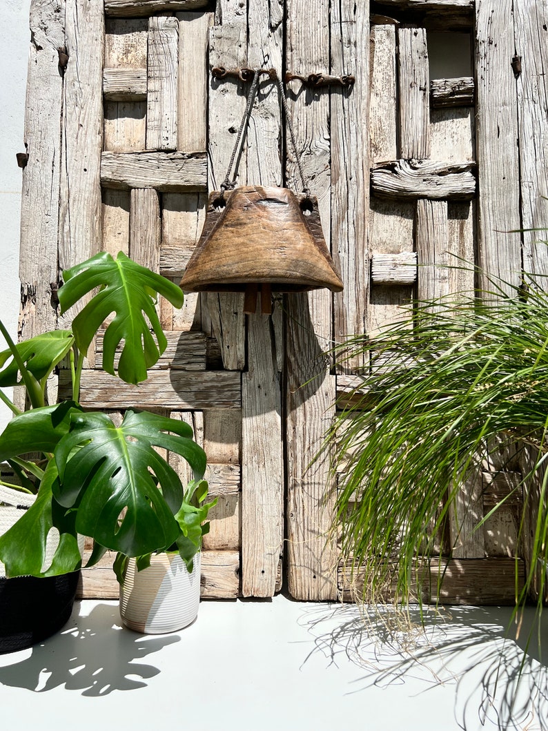Antique Hand Carved Wood Buffalo Bell - Etsy